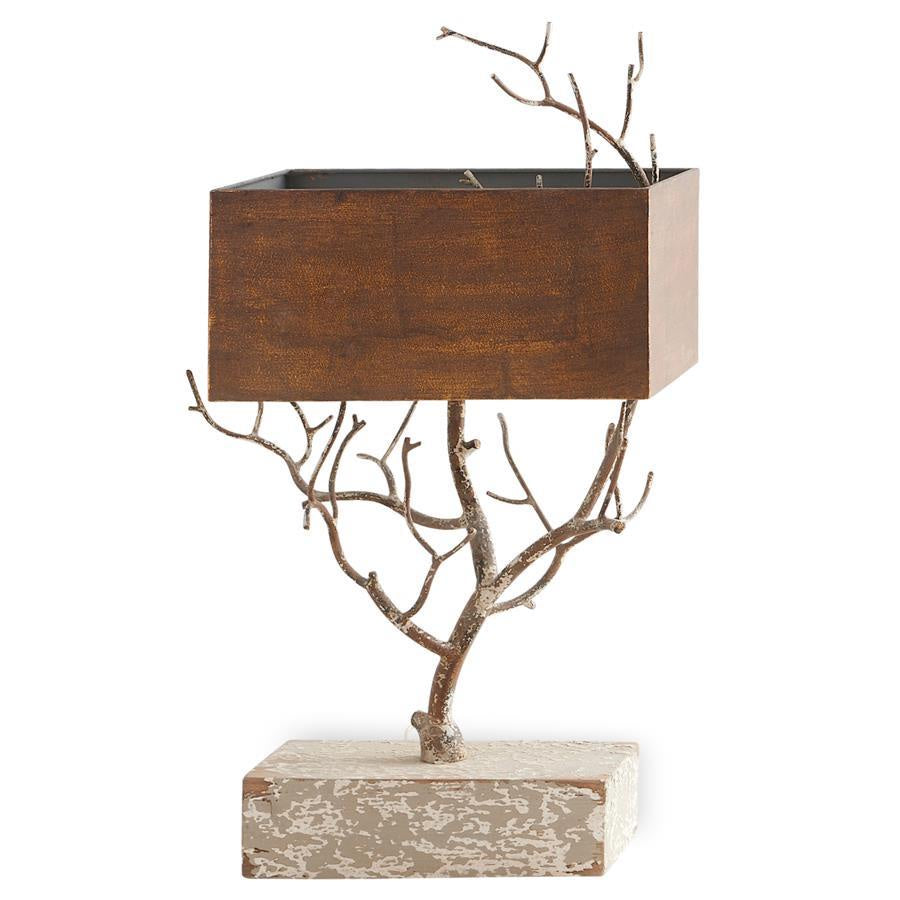 Tree Lamp With Metal Lamp Shade – Nellie's Room